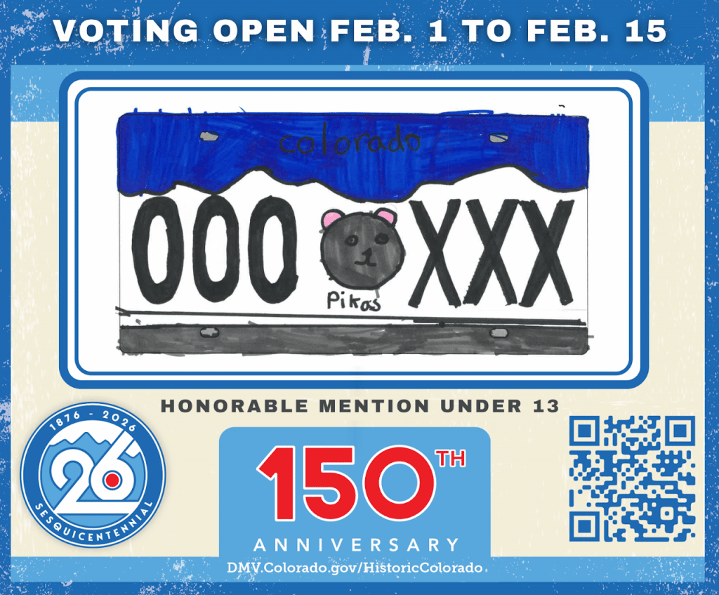 Colorado Division of Motor Vehicles releases honorable mention entries ...